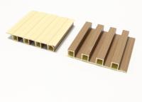 China Wooden Grain Indoor Flute PVC Interior WPC Wall Panel For Decoration for sale