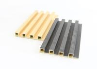 China Indoor Decoration Wood Fluted Composite WPC Wall Panel 160mm x 24mm Waterproof for sale