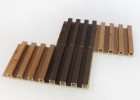China Indoor Decoration Wood Fluted Composite WPC Wall Panel 160mm x 24mm Waterproof for sale
