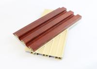 China Indoor Decoration Wood Fluted Composite WPC Wall Panel 160mm x 24mm Waterproof for sale