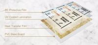 China Waterproof Interior Decorative PVC Marble Sheet UV Marble Panels 2mm - 5mm for sale