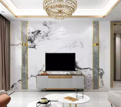 China Waterproof Interior Decorative PVC Marble Sheet UV Marble Panels 2mm - 5mm for sale