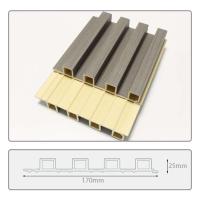 China Wood Substitute WPC Louvered Fluted Wall Panels Elegant Versatile for sale