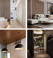 China Wood Substitute WPC Louvered Fluted Wall Panels Elegant Versatile for sale