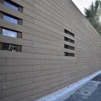 China Plastic Composite Garden Exterior WPC Wall Panel Waterproof WPC Fluted Wall Panel for sale