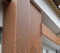 China Plastic Composite Garden Exterior WPC Wall Panel Waterproof WPC Fluted Wall Panel for sale