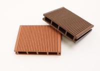 China Fireproof WPC Decking 140x25mm Wood Grain Waterproof Outdoor Composite Flooring with 30% HDPE Material for sale
