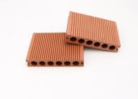 China Fireproof WPC Decking 140x25mm Wood Grain Waterproof Outdoor Composite Flooring with 30% HDPE Material for sale