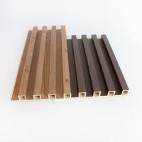 China Fluted Interior WPC Wall Panel Indoor Decor Wood Plastic Composite PVC Coating Cladding for sale