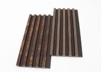 China PS Interior 3D Wood Wall Paneling 120x12mm Waterproof Cornice Moulding 2.9m Length for sale
