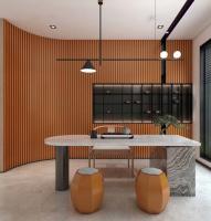 China 12mm Thickness Polystyrene Wall Panel with Laminated Wood Grain Finish - Waterproof & Fireproof Interior Decor for sale