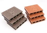 China Co-Extrusion WPC Hollow Composite Decking Board 140-150mm Width with UV Resistance for sale