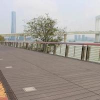 China Co-Extrusion WPC Hollow Composite Decking Board 140-150mm Width with UV Resistance for sale