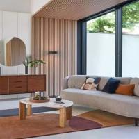 China Easy Install No Painting  Required Wood Grain Outdoor Wpc Fluted Wall Panel Wpc Cladding for sale