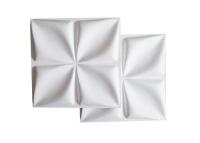 China Fire Prevention Waterproof 3D PVC Wall Panels 19.7x19.7 Inch with Sound Absorption and Thermal Insulation for sale