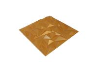 China Fire Prevention Waterproof 3D PVC Wall Panels 19.7x19.7 Inch with Sound Absorption and Thermal Insulation for sale