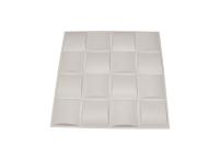 China 500x500mm PVC 3D Diamond Gold Wall Panel - Waterproof Fireproof Decorative Surface for Indoor Outdoor Use for sale