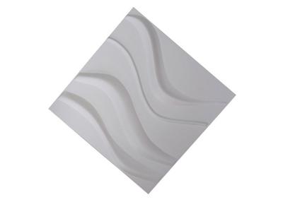 China 1mm Thick PVC 3D Wall Panels 19.7x19.7 Inch Square Shape Flexible Decorative Interior Tiles for sale