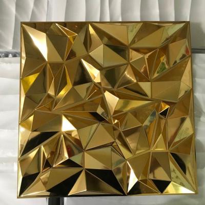 China 3D PVC Wall Panels 50cm x 50cm with 1.0mm Thickness for Indoor and Outdoor Decoration for sale