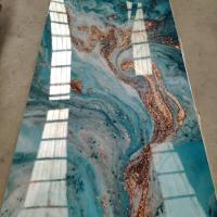 China Waterproof PVC Marble Sheet 1220x2440mm & 1220x2800mm with 3mm Thickness for Wall Decoration for sale
