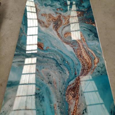 China Waterproof PVC Marble Sheet 1220x2440mm & 1220x2800mm with 3mm Thickness for Wall Decoration for sale