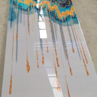 China Waterproof PVC Marble Sheet 1220x2440mm & 1220x2800mm with 3mm Thickness for Wall Decoration for sale