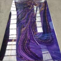 China Waterproof PVC Marble Sheet 1220x2440mm & 1220x2800mm with 3mm Thickness for Wall Decoration for sale