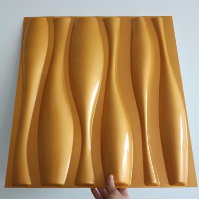 China 50x50cm 3D PVC Wall Panels - Waterproof & Fire Resistant Decorative Interior Panels with 0.3mm Tolerance for sale