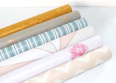 China Self-Adhesive PVC Wallpaper Roll 45cm/60cm x 10m Waterproof Luxury Home Decoration Material for sale
