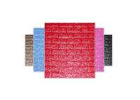 China 77x70cm 3D Brick PE Foam Wallpaper Self-Adhesive Wall Sticker Waterproof Fireproof for sale