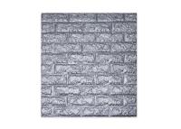 China Self-Adhesive 3D Foam Brick Wall Sticker Roll 70x77cm with 5-8mm Thickness for Interior Decoration for sale