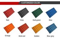 China Synthetic Resin U-Shape Solar Ceramic Roof Tiles 1.5-3.0mm Thickness with Colorful Coating for Warehouse and Farm House for sale