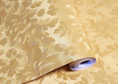 China Natural Wood 3D PVC Self-Adhesive Wallpaper Roll 530mm x 1000mm Waterproof Removable for sale
