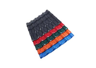 China Brick Design ASA PVC Roofing Tiles 1.0mm 1.3mm 1.5mm Thickness with 10-Year Color Guarantee for sale