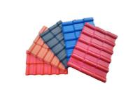 China Plastic Composite PVC Red Roof Tile 1130mm Width Fireproof Weather Resistant with 50 Year Warranty for sale