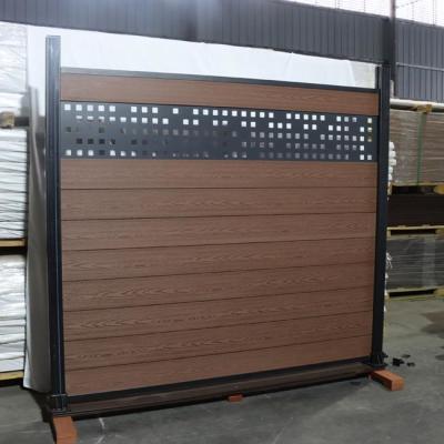 China WPC Fence Panels 180 × 25mm Waterproof Outdoor Composite with 30-50 Year Warranty and 60% Wood Fiber Construction for sale