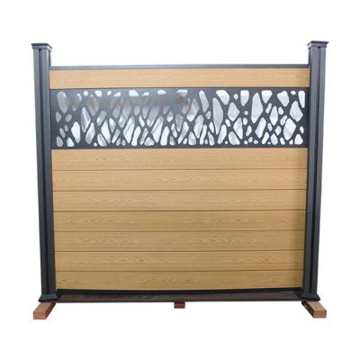 China WPC Composite Fence Panels 90x25mm Waterproof Garden Boards with 30-50 Year Warranty and UV Resistance for sale