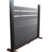 China Waterproof WPC Fence Panels 1.8x1.8m & 1.8x2.0m Outdoor Rotproof Composite Material for sale