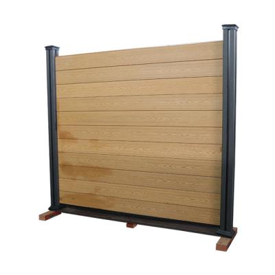 China Outdoor WPC Fence Panel 1.8x1.8m & 1.8x2.0m - Waterproof, Fireproof, 30-50 Year Warranty for sale