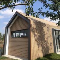 China Wooden Texture Wpc Wall Panel Cladding Luxury Eco Friendly Outdoor For Yard Decoration for sale