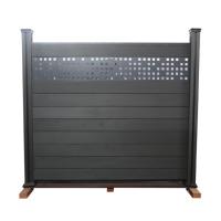 China WPC Fence Panel 160x19mm Wood Plastic Composite - UV Resistant, Custom Sizes 1.8m-4m for sale
