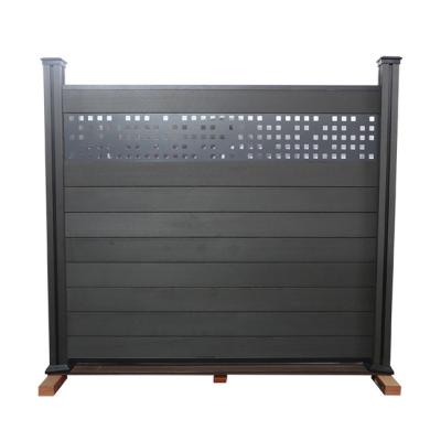 China WPC Fence Panel 160x19mm Wood Plastic Composite - UV Resistant, Custom Sizes 1.8m-4m for sale