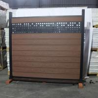 China Fireproof Outdoor WPC Fencing Panels 1.8x1.8m & 1.8x2.0m Waterproof UV Resistant 30-50 Year Warranty for sale