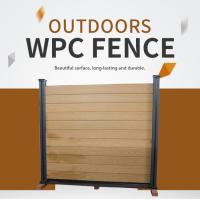 China WPC Construction Fencing Panels 1.8x1.8m & 1.8x2.0m Waterproof Outdoor Composite Wood for sale