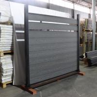 China WPC Construction Fencing Panels 1.8x1.8m & 1.8x2.0m Waterproof Outdoor Composite Wood for sale