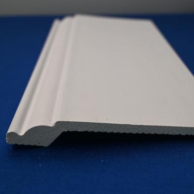 China PS Home Decorative Skirting Board 120x14mm White Baseboard Polystyrene Foam - Waterproof & Mold Resistant for sale