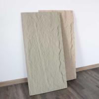 China 2mm Faux PU Stone Wall Panel 1220 × 2800mm Waterproof Polyurethane Mushroom Stone for Interior & Exterior Walls for sale