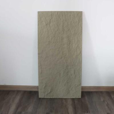 China Thick Slab PU Stone Panel 1200x600mm Faux Wall Decor with Fireproof Waterproof Properties 3kg Weight for sale