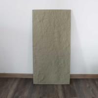 China Dark Grey PU Cultural Stone Panel 1200x600x50mm Fireproof Waterproof Mushroom Stone Wall Decor for sale