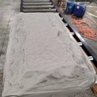 China PU Faux Stone Wall Panel 1200x600mm Mushroom Stone Polyurethane Lightweight Quick Installation for sale